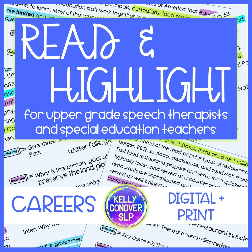 Teaching Text Evidence Using Highlighting — High School Speech Therapy