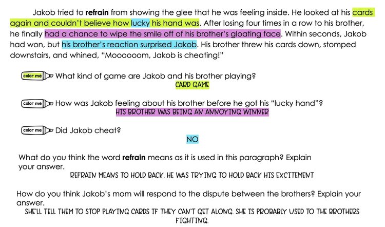 Teaching Text Evidence Using Highlighting — High School Speech Therapy