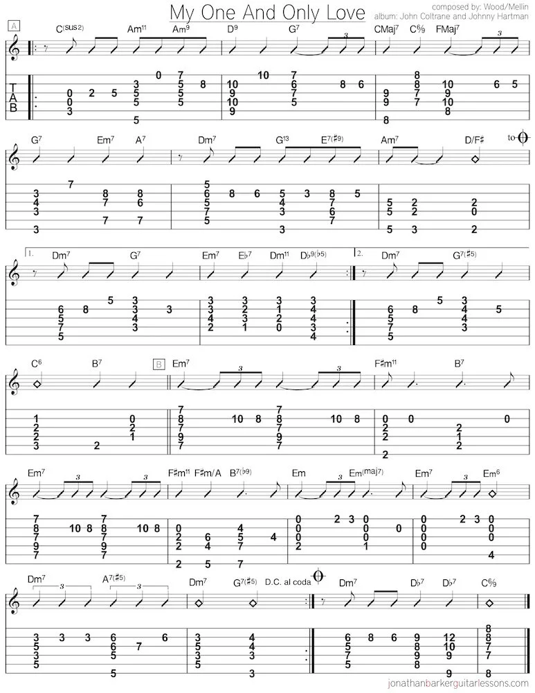 Material — Jonathan Barker Guitar Lessons