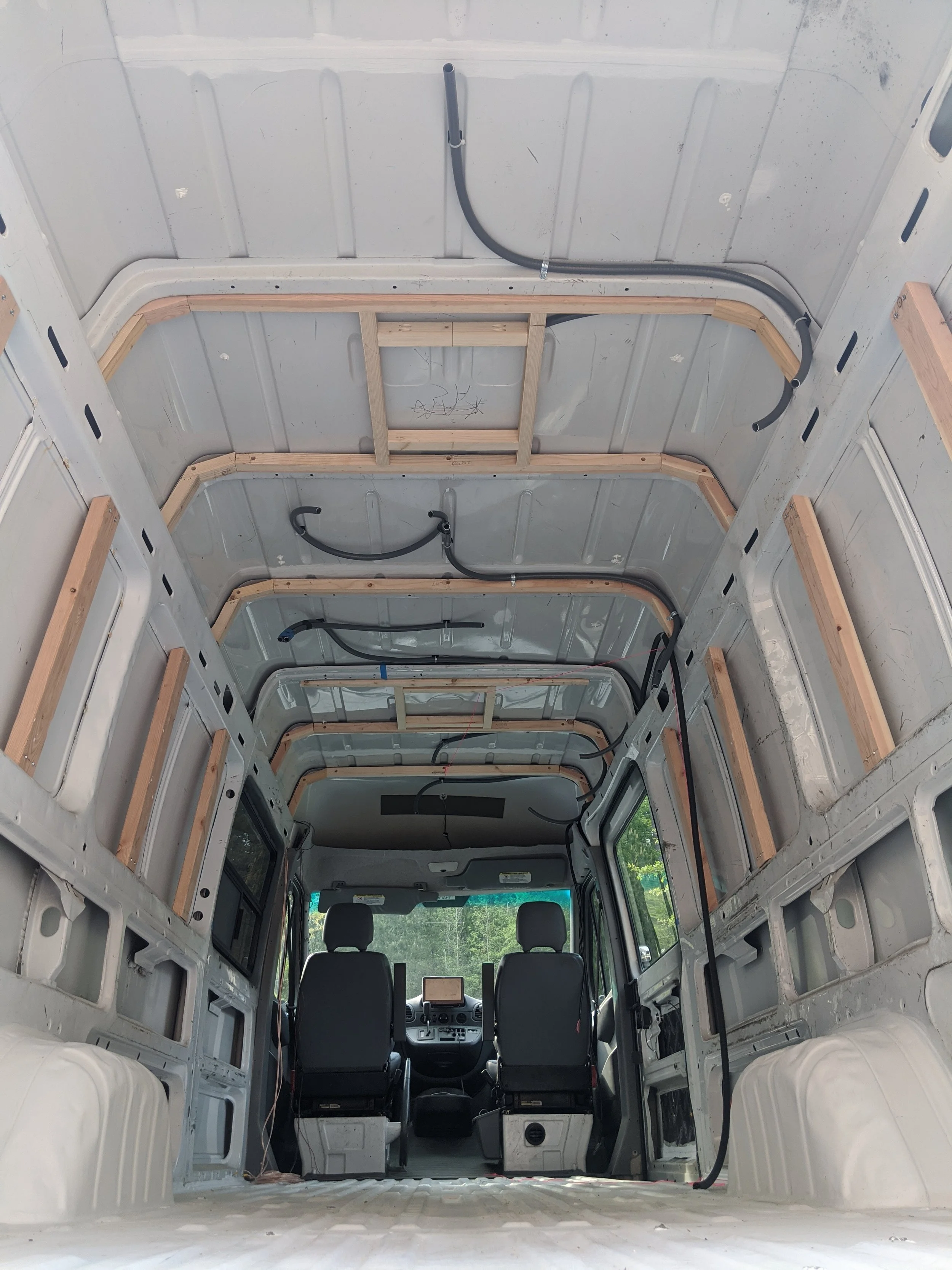 Camper Van Spray Foam Insulation: Our Process — Golden Advantures