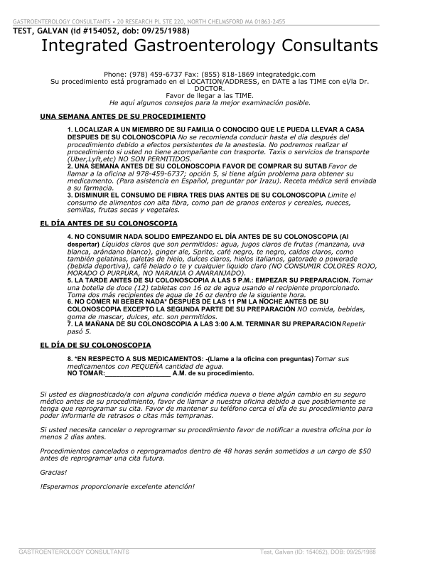 SUTAB Colonoscopy Prep (Spanish) — Integrated Gastroenterology Consultants