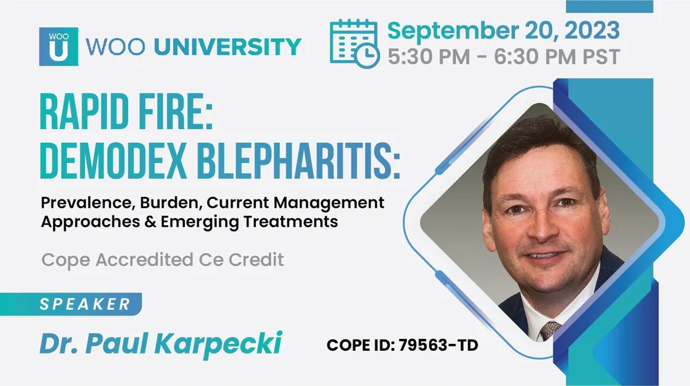 Rapid Fire Demodex Blepharitis Prevalence Burden Current Management