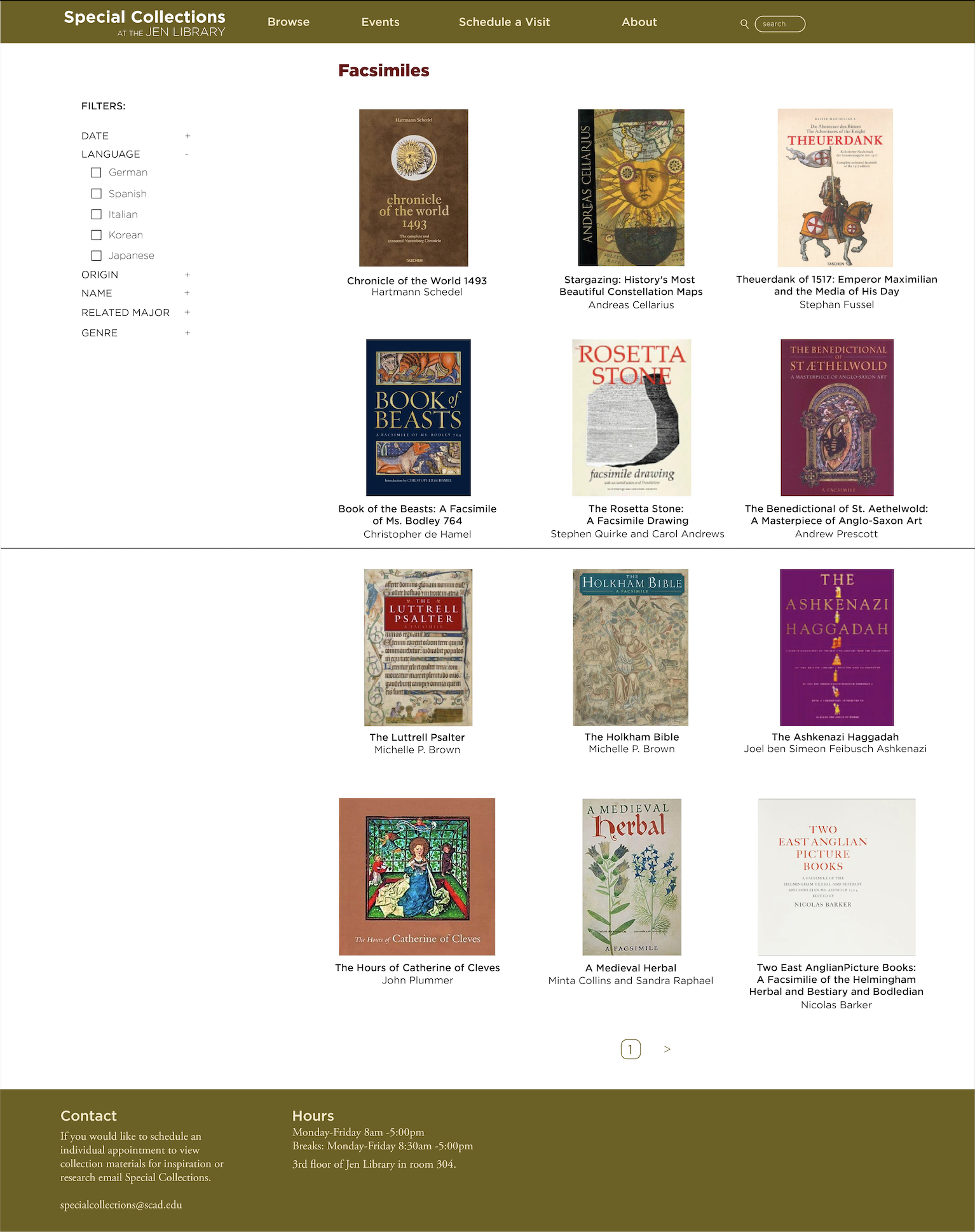 Jen Library Special Collections — Jessica Ann Richardsen