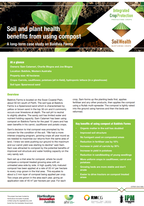 Soil and plant health benefits from using compost: A long-term case ...