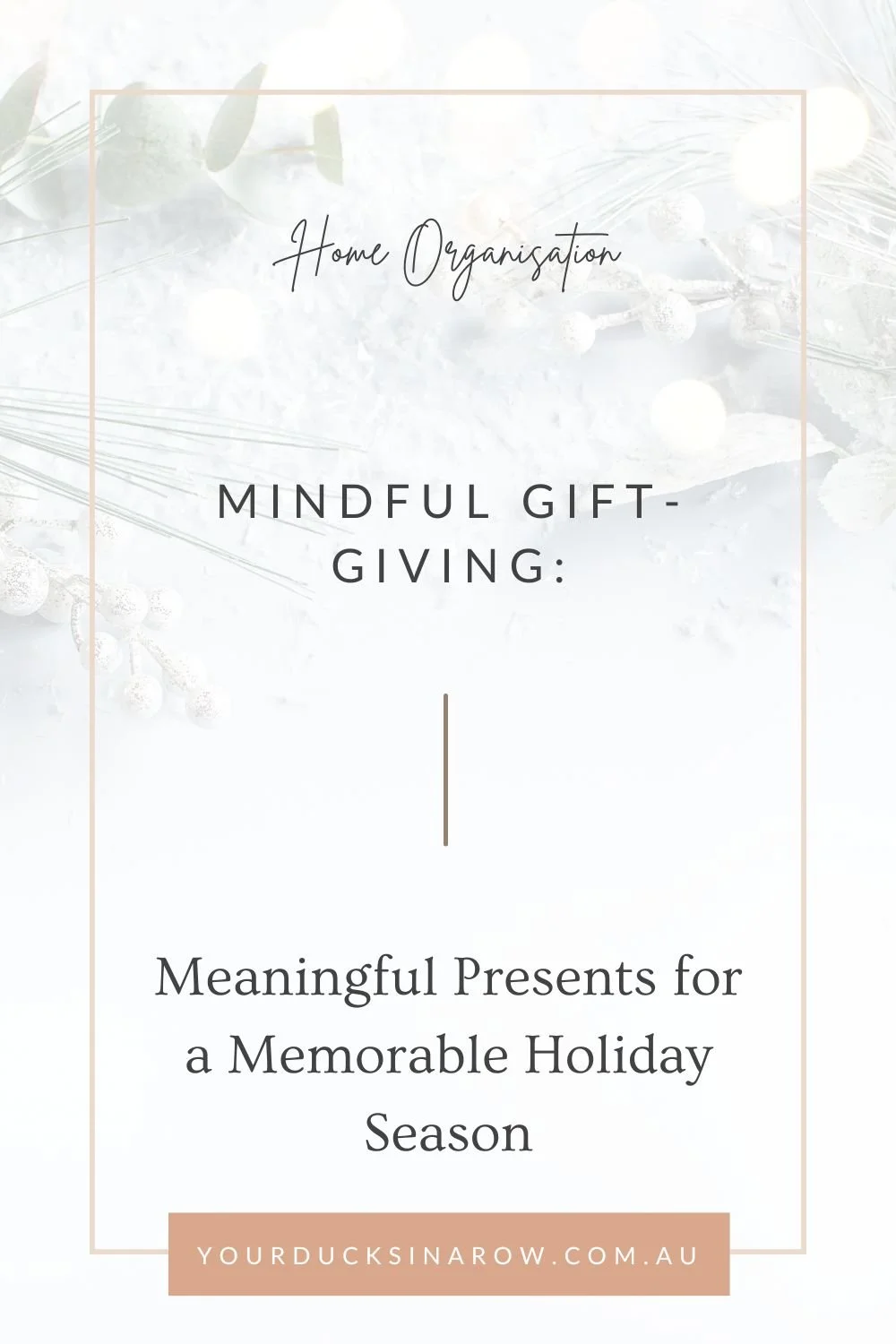 Mindful Gift-Giving: Meaningful Presents for a Memorable Holiday Season