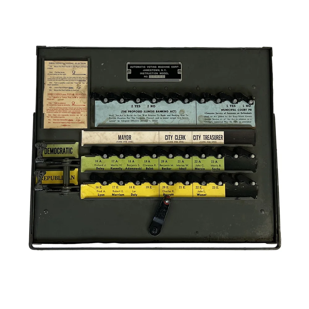 1955 Automatic Voting Machine, 1862 Bloedner Monument for German ...