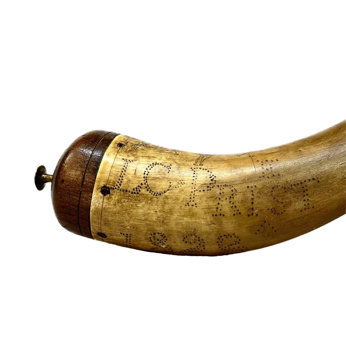 Priest Family Powder Horn | Kentucky History Museum