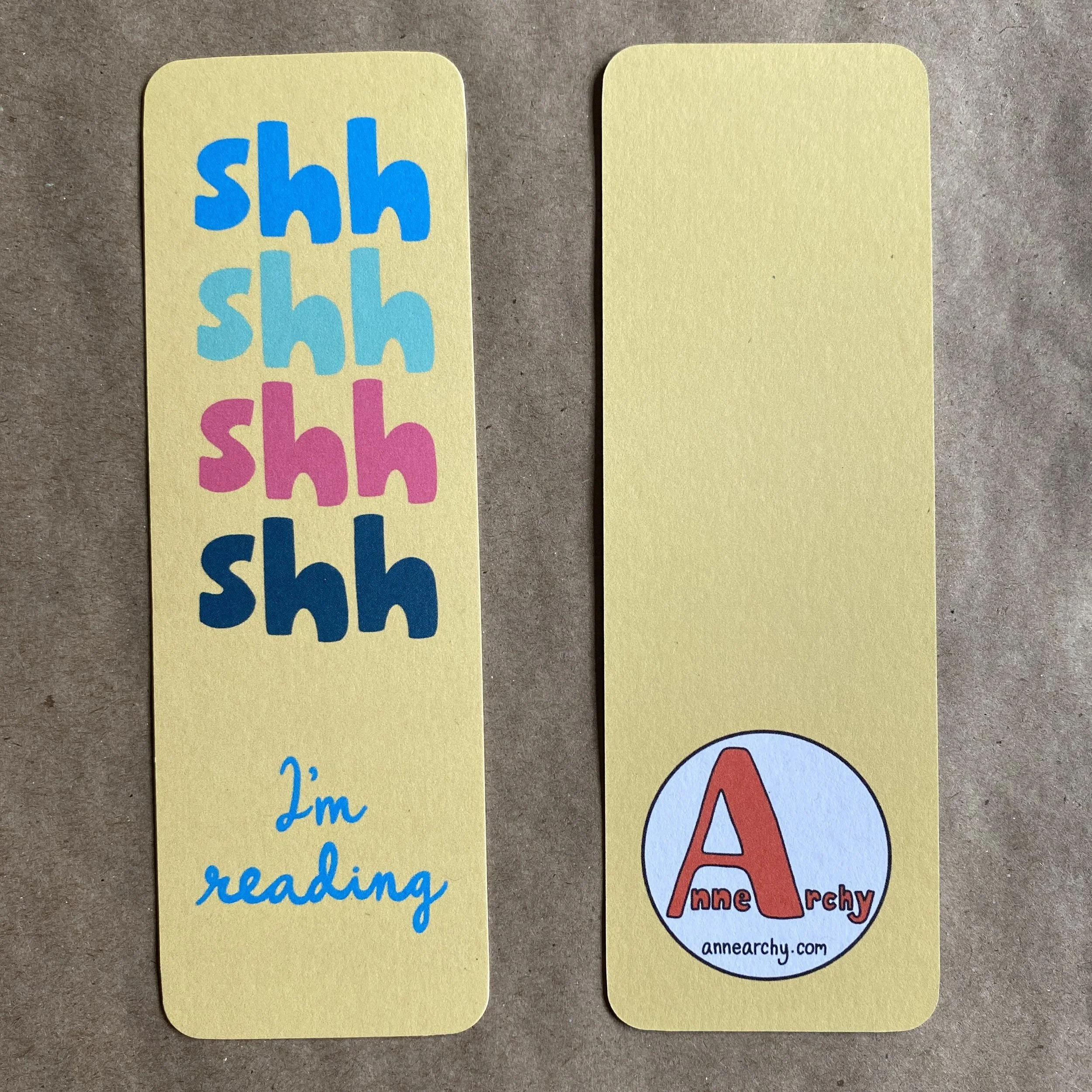 shh I'm reading bookmark — AnneArchy