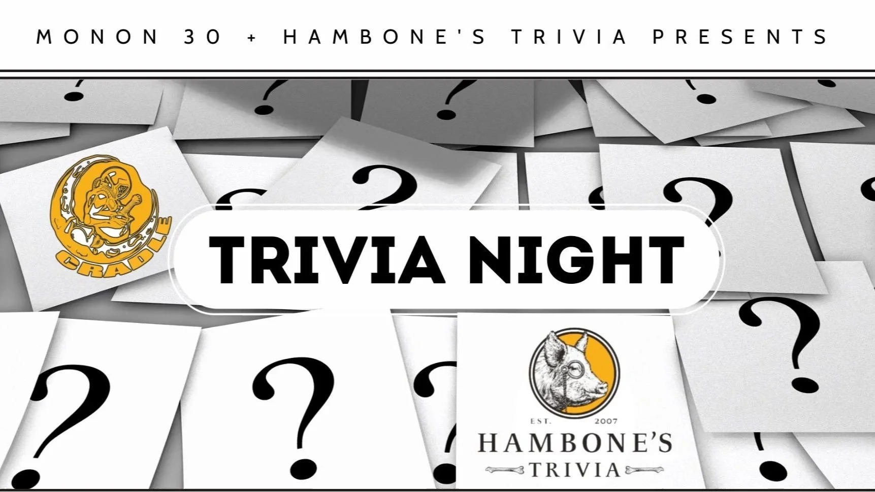 HAMBONE'S TRIVIA + THURSDAY NIGHT FOOTBALL — Monon 30