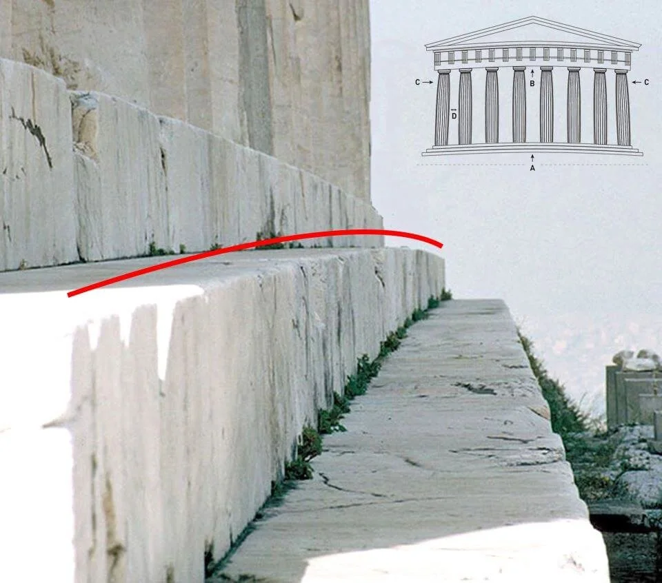 The Optical Illusions that Make Parthenon Straight to Human Eye