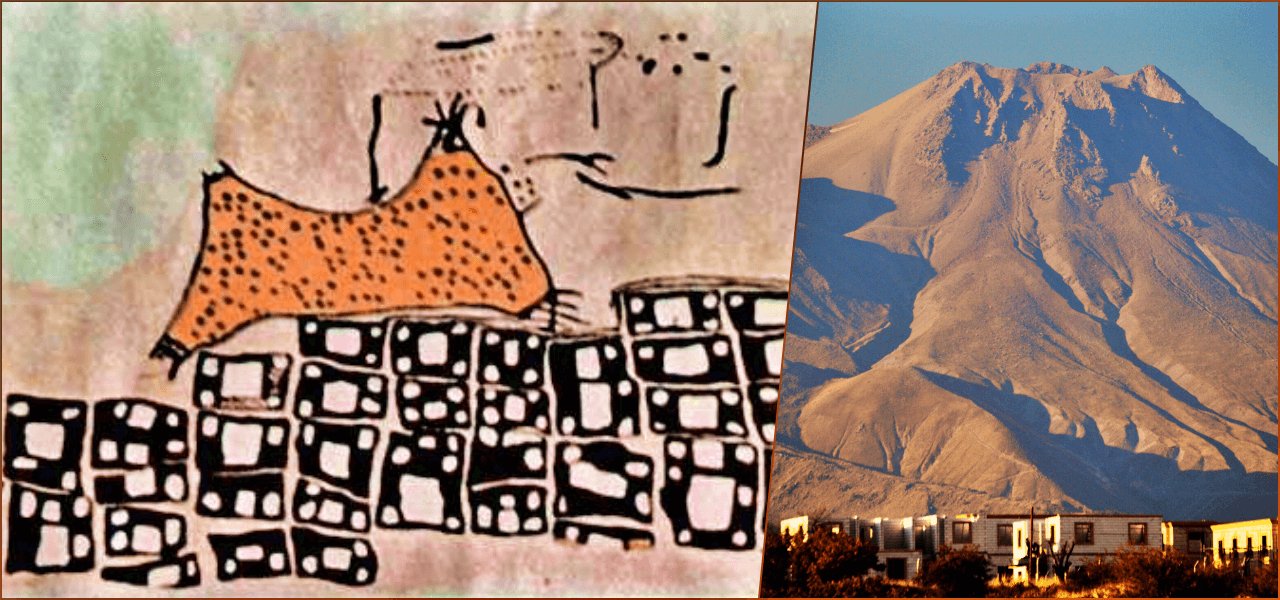 Landscape With Volcanic Eruption Catal Huyuk