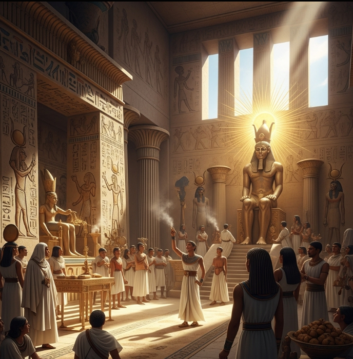 The Worship of Ra, the Sun God of Egypt