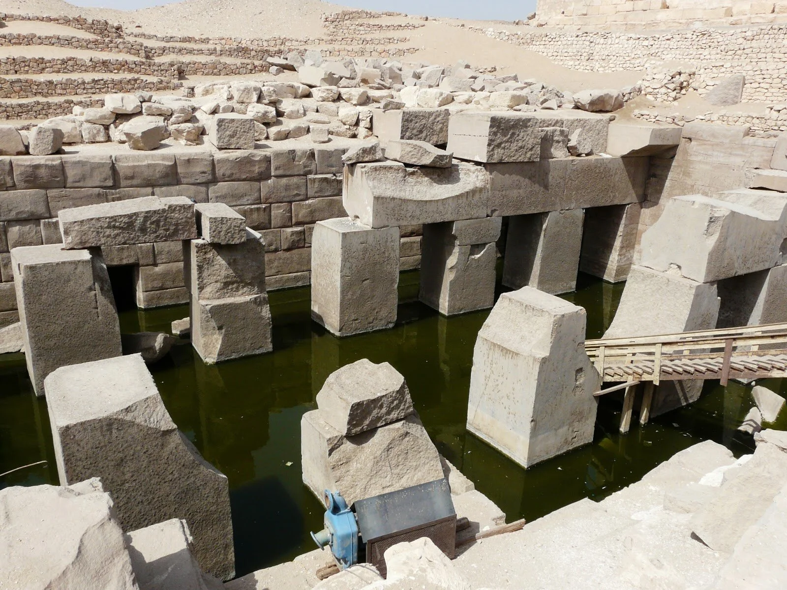 The 'Osireion' Temple at Abydos: A unique structure which simulates an ...