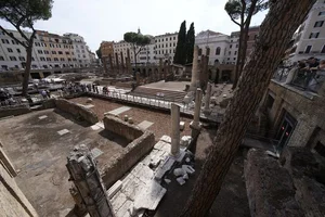 The square where Julius Caesar was assassinated is now open to the public