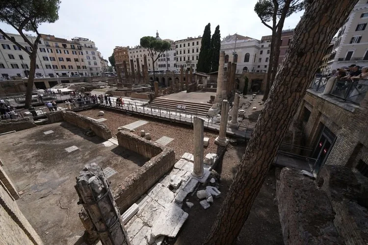 The square where Julius Caesar was assassinated is now open to the public