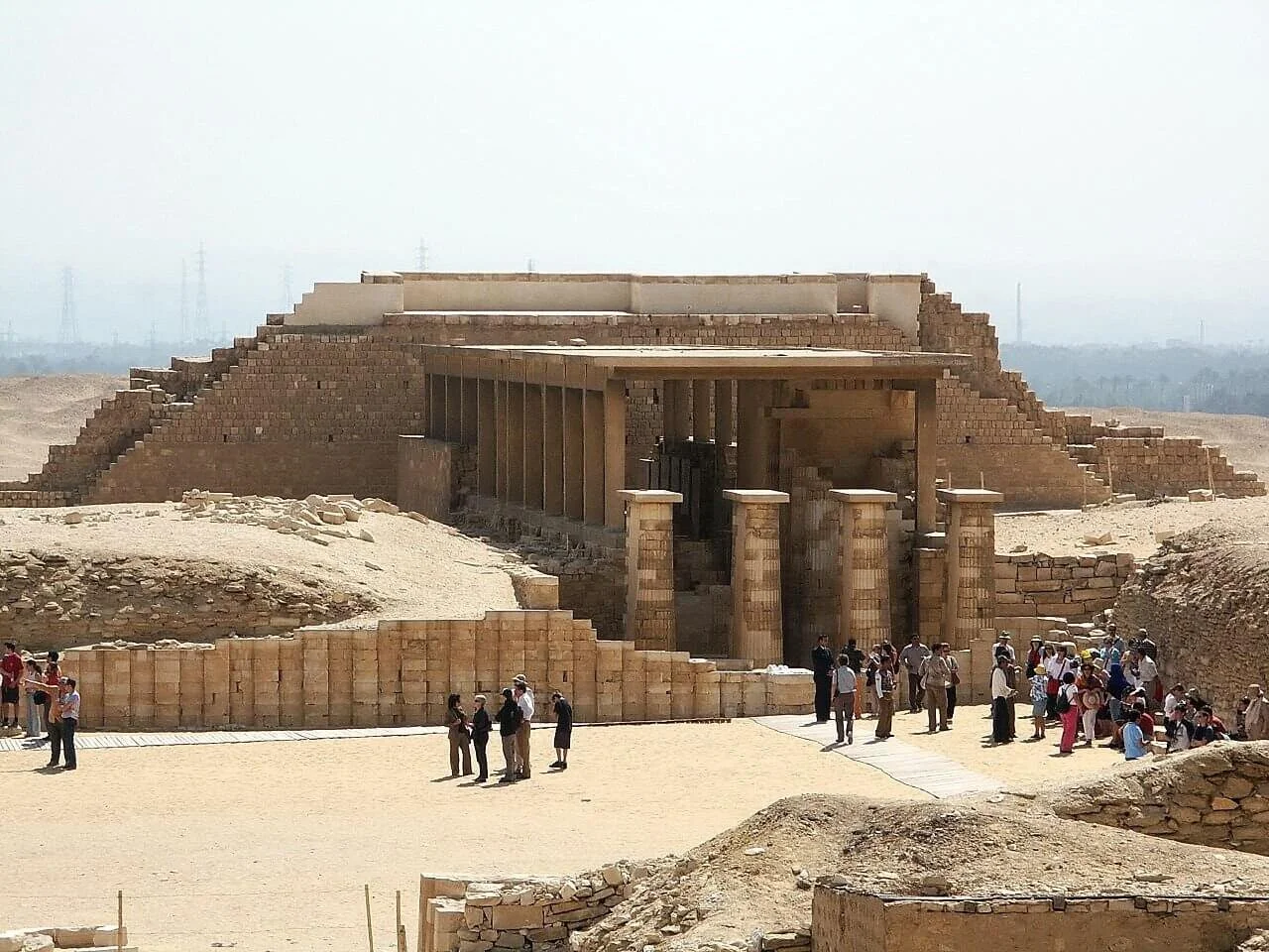 The Colonnade Entrance of Djoser Complex Resembling Greek Temples: A ...