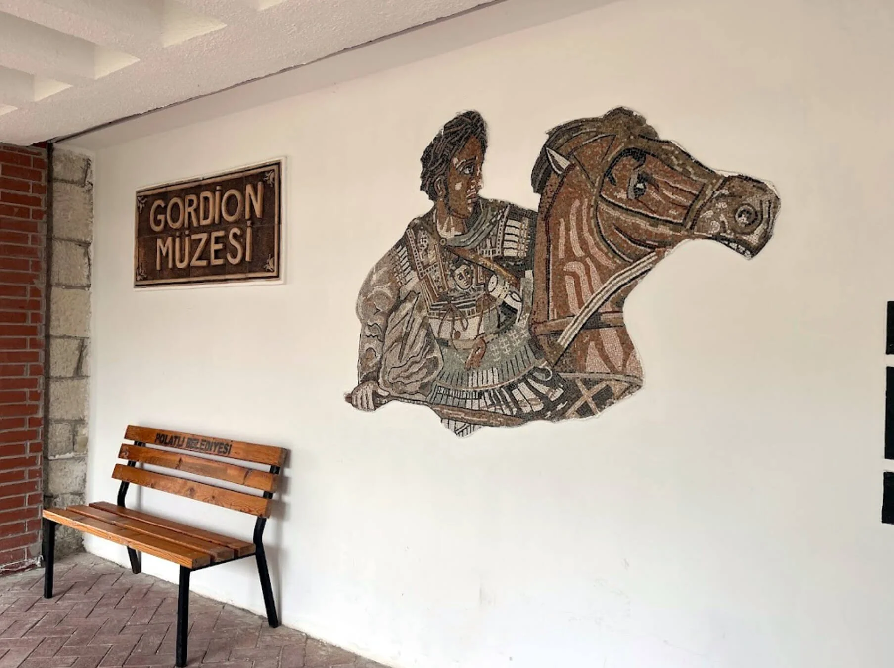 A Depiction of Alexander the Great at the Gordion Museum in Turkey