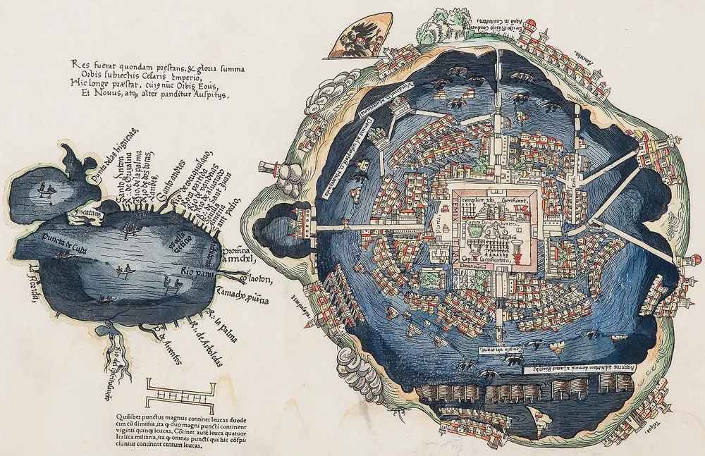 The First European Map of Tenochtitlan, 1524: Bridging Two Worlds