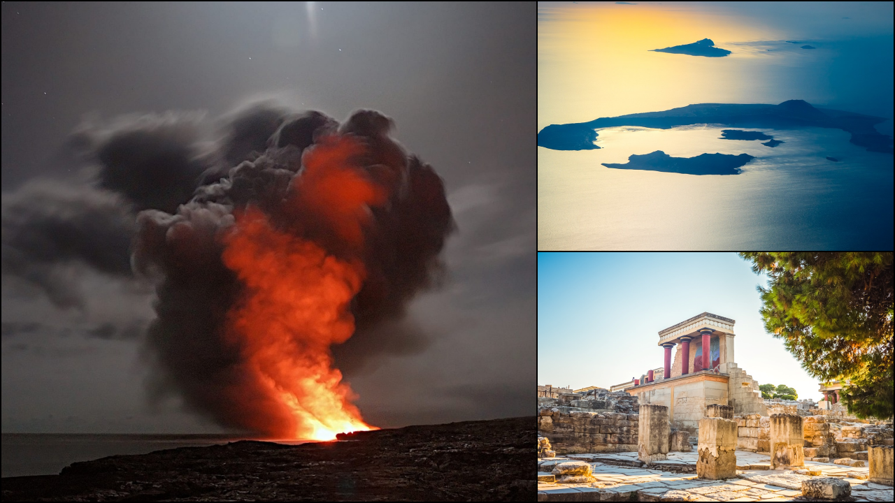 The Santorini volcano provides an answer to the collapse of Minoan ...