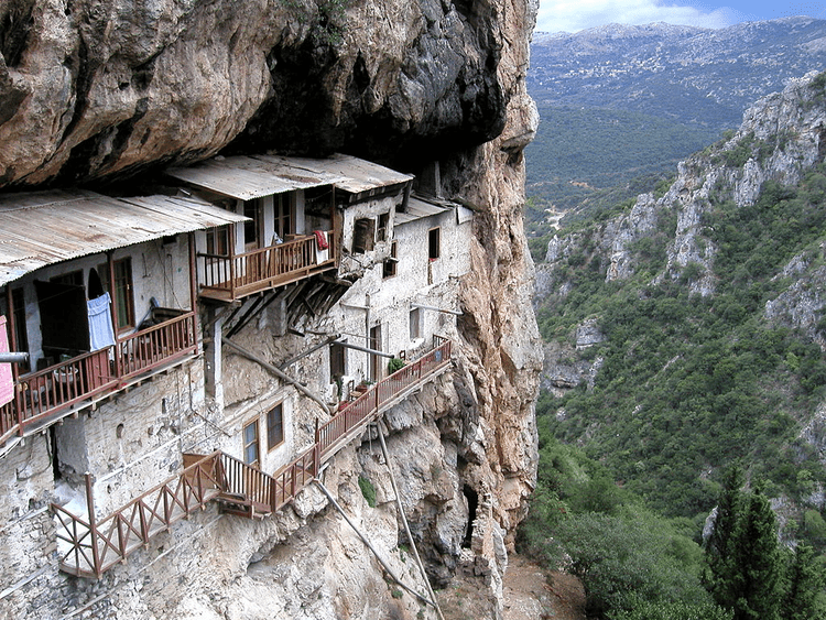 Daredevil Monks: 9 Greek Monasteries That Seem to Hang from the Cliffs