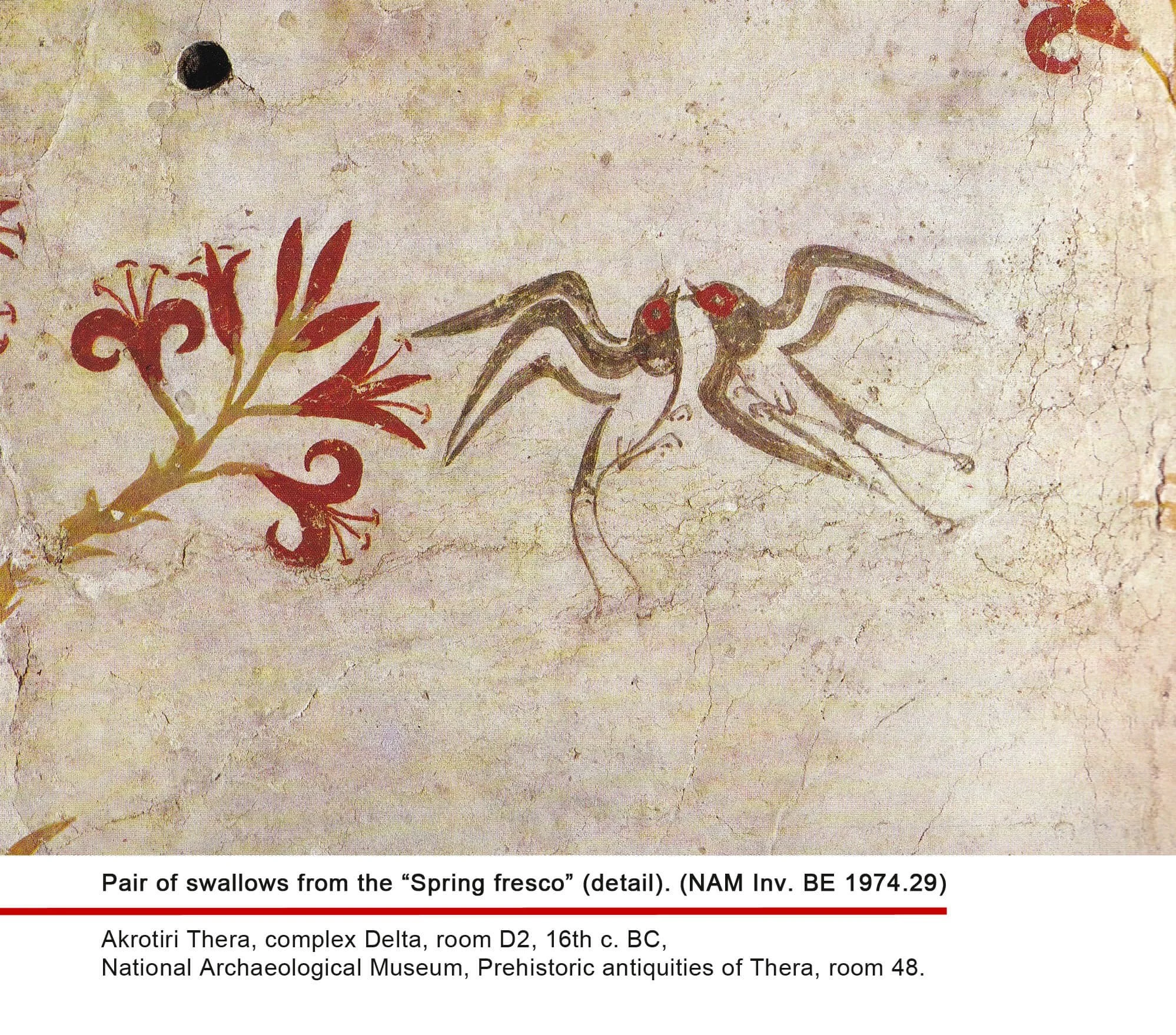 The Volcanic Rock Shades and Colors in the Spring Fresco of Akrotiri