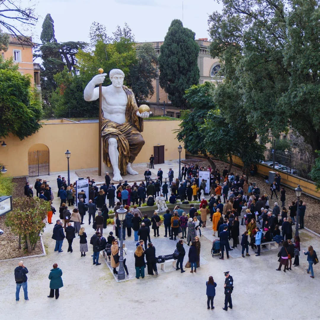 A Giant Replica of Emperor Constantine is Once Again Admired in Rome Using 3D Technology