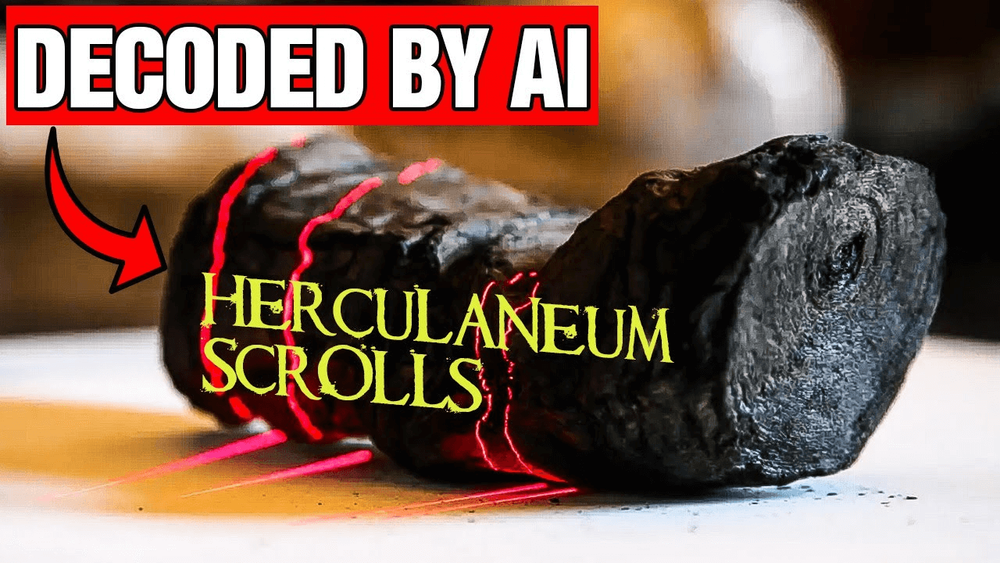 Ai Decodes Ancient Text in Herculaneum Scrolls!