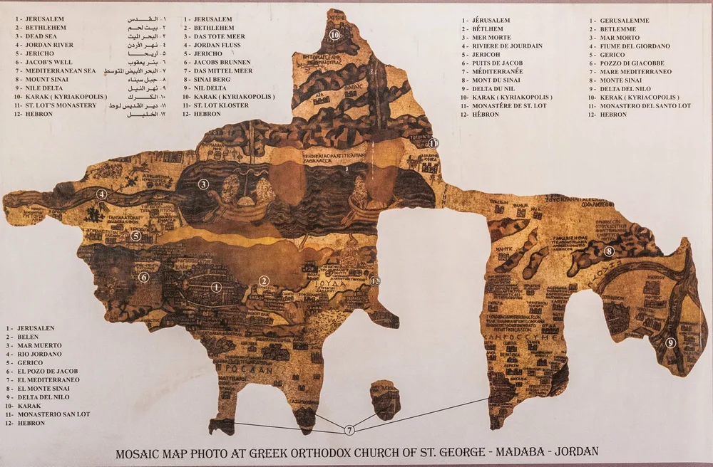 The 'Madaba Mosaic Map': The oldest known Geographic Floor Mosaic in ...