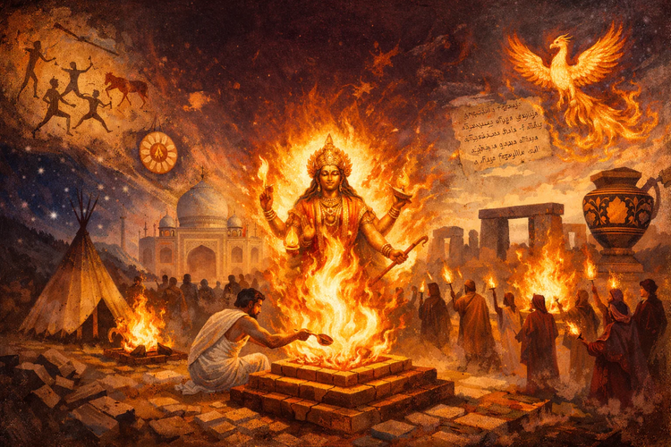 The Dawn of Sacred Fire: Humanity’s First Spiritual Flame