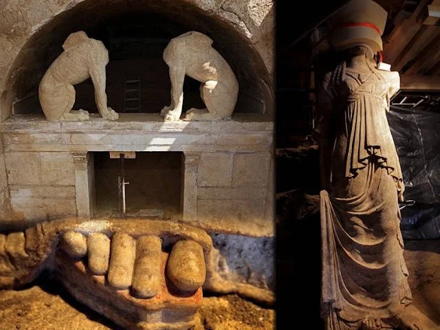 Macedonian "Kasta Tomb" at Amphipolis, Greece: It welcomes visitors ...