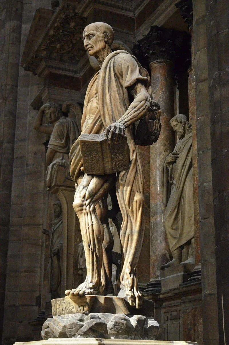 Α 450-year-old Catholic statue of a saint that was mysteriously skinned ...