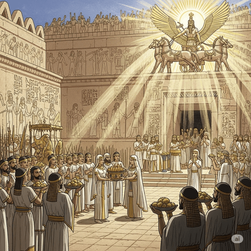 The Worship of Shamash, the Mesopotamian Sun God