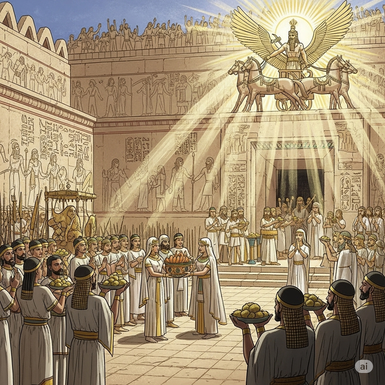 The Worship of Shamash, the Mesopotamian Sun God