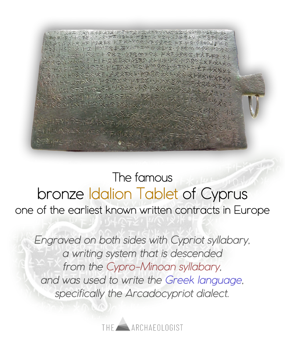 The Idalion Tablet: One of the Earliest Known Written Contracts in Europe