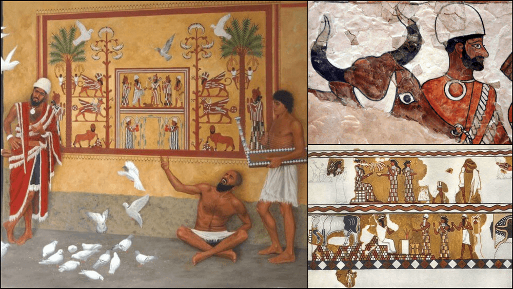 The Vivid Artistry of Mari's Palace Frescoes: Unveiling the Investiture ...