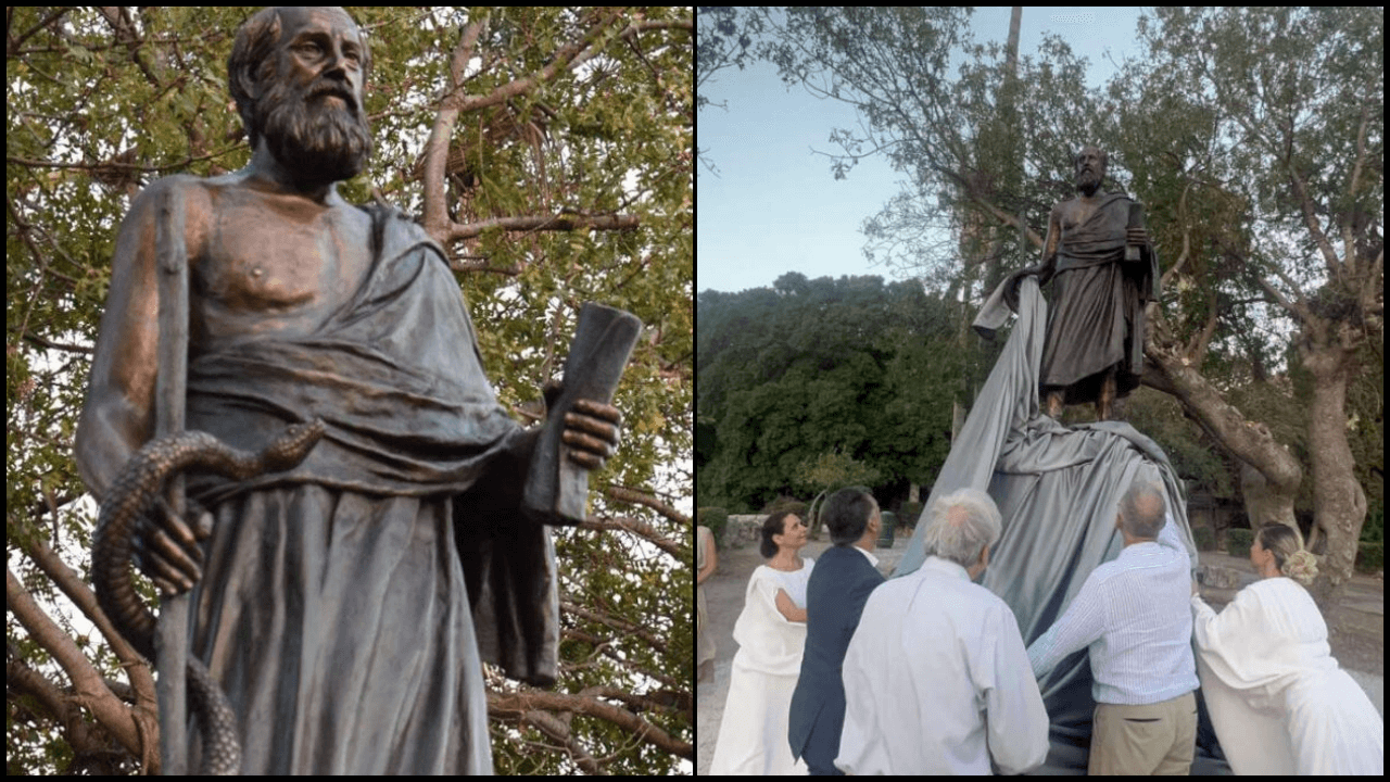 Hippocrates Statue Hippocrates Bust ArtCulture Art Culture Exterior