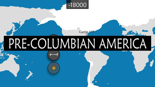 30,000 BC, Pre-Columbian America - Summary on a Map