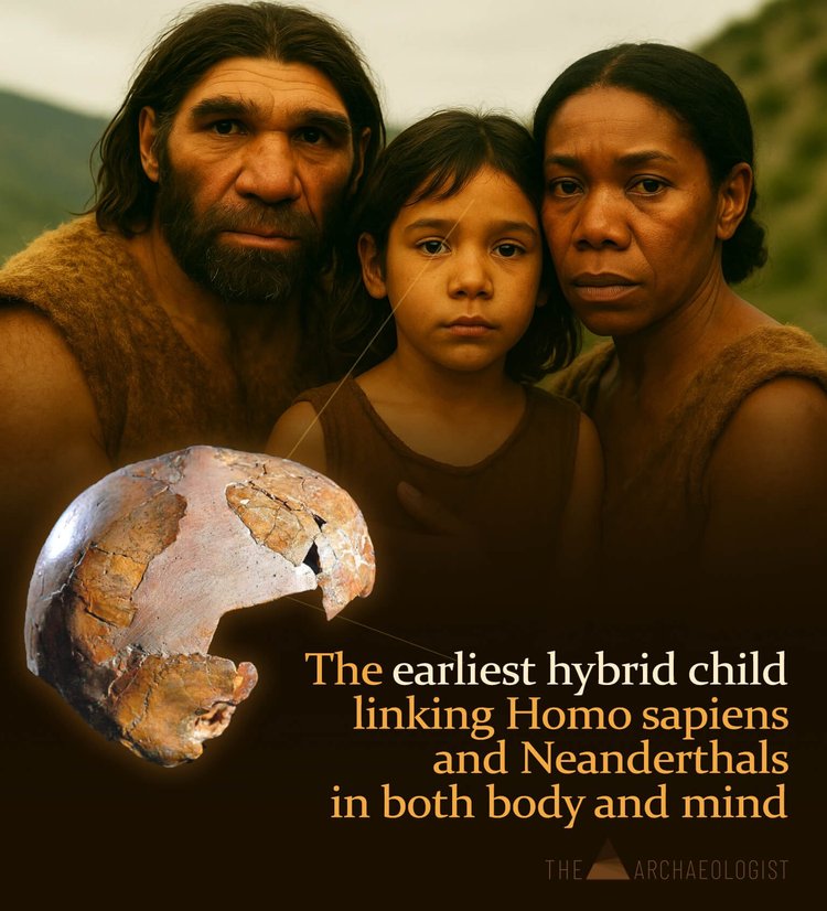 The Oldest Known Human Fossil that Blends Homo Sapiens and Neanderthal ...