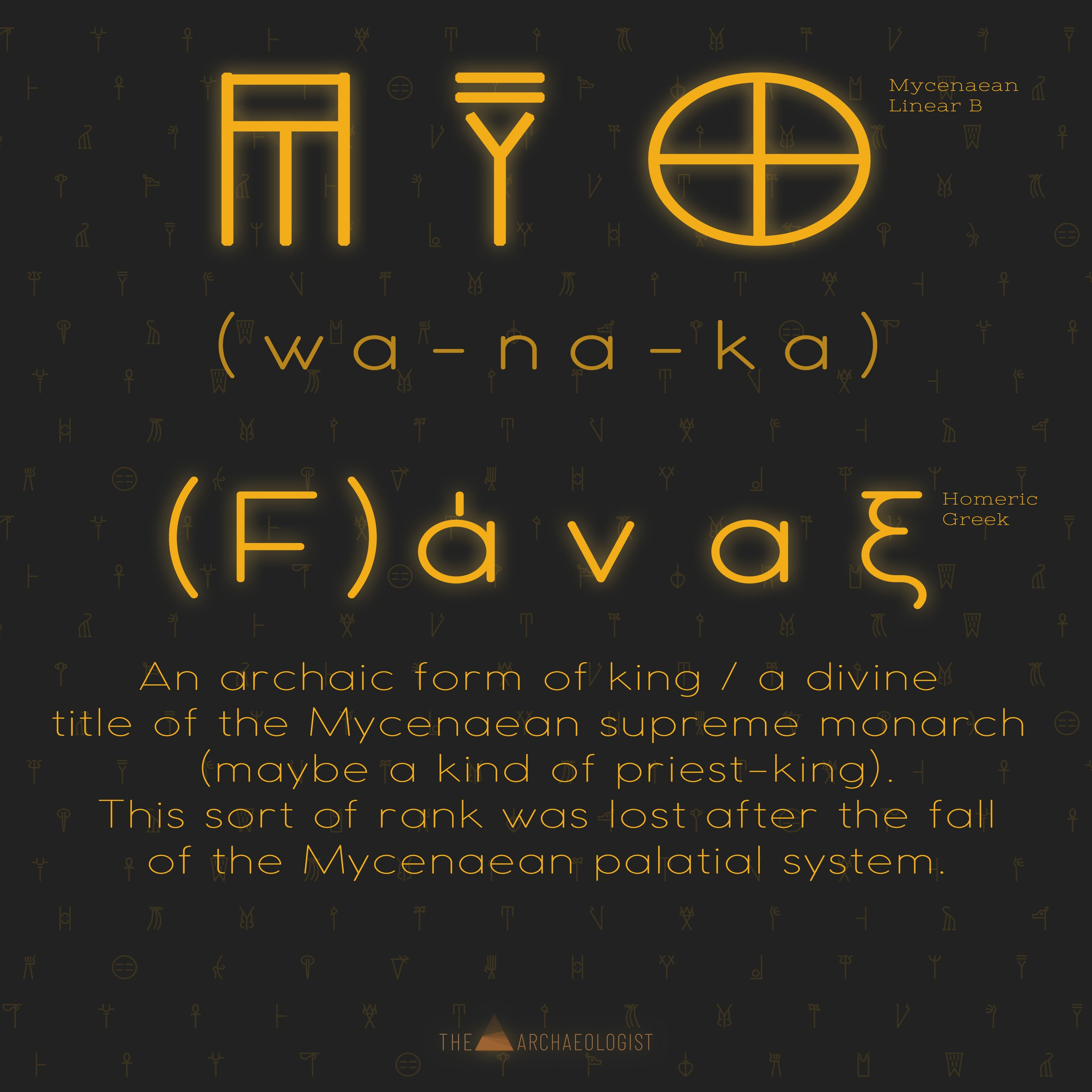 100 Ancient MYCENAEAN Names and Their Meanings