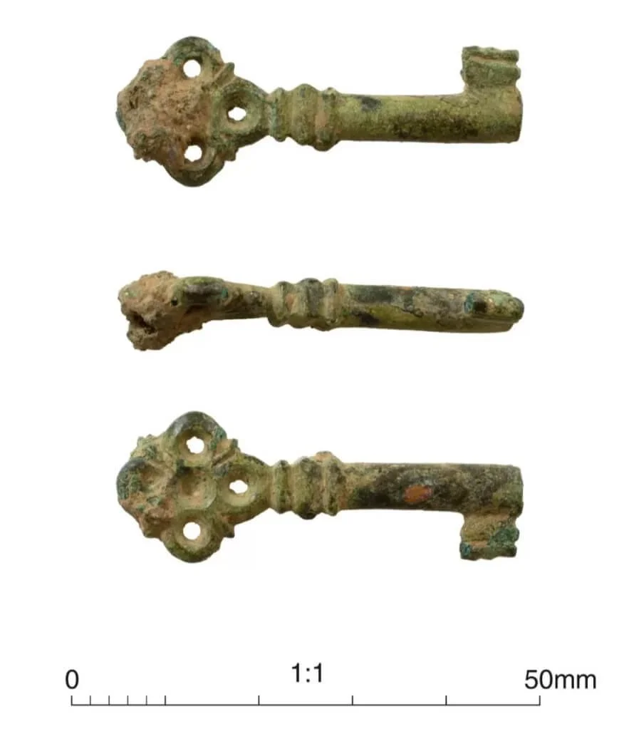 A Remarkable Medieval Key Unearthed in Claverham Village, UK