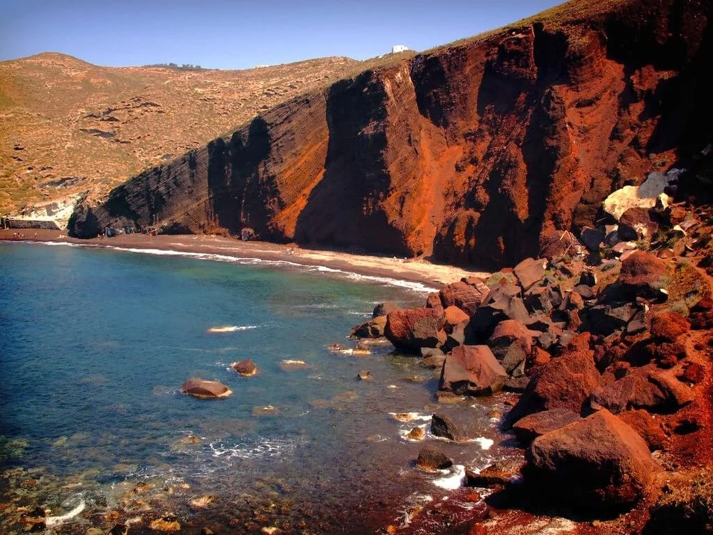 The Volcanic Rock Shades and Colors in the Spring Fresco of Akrotiri