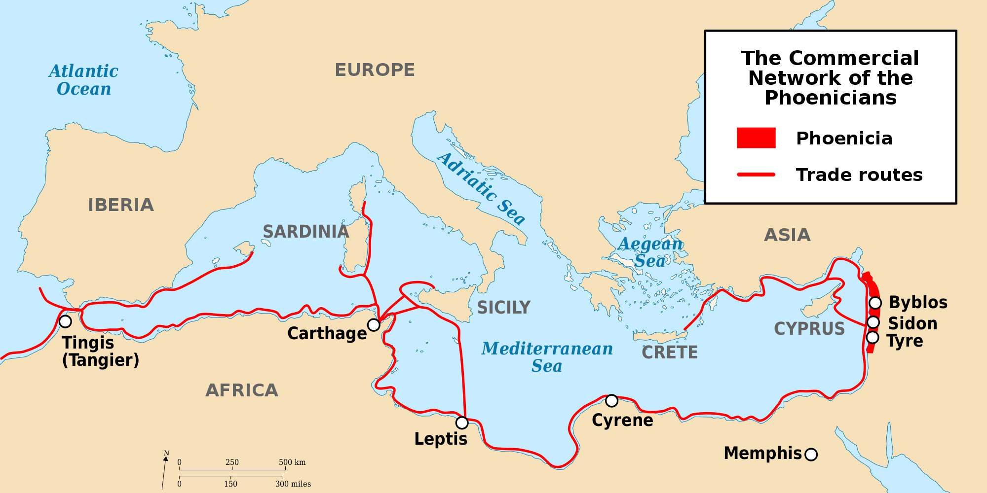 The Trade Routes of the Phoenicians