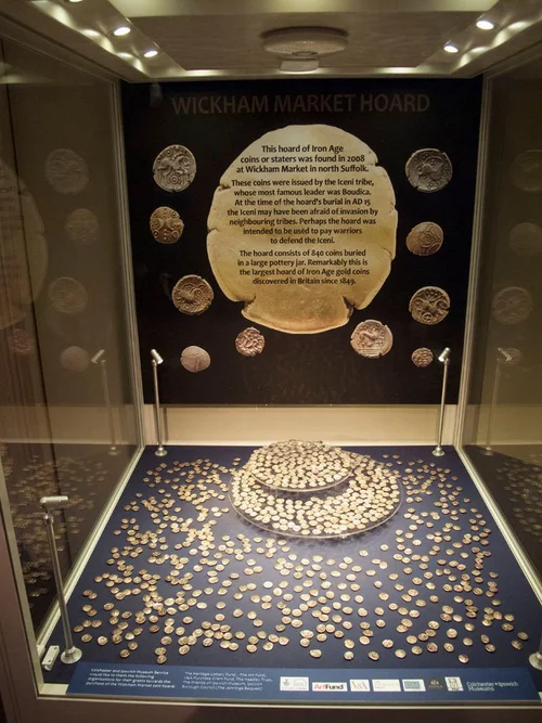 Buried Treasure: 840 Iron Age gold coins in the Wickham Market Hoard in ...