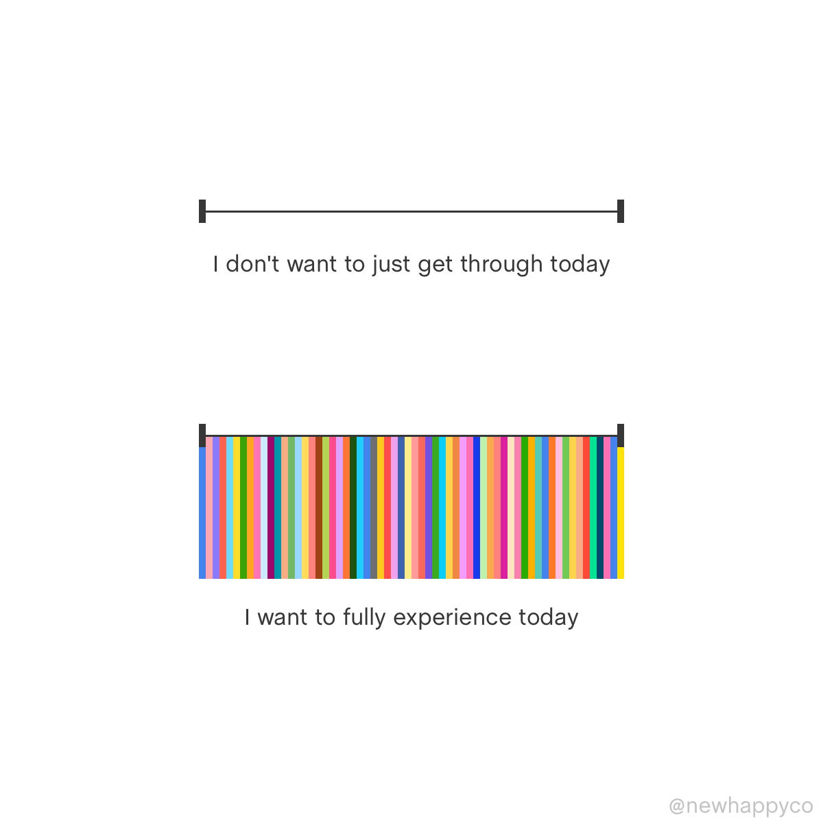 Fully experience this day — The New Happy