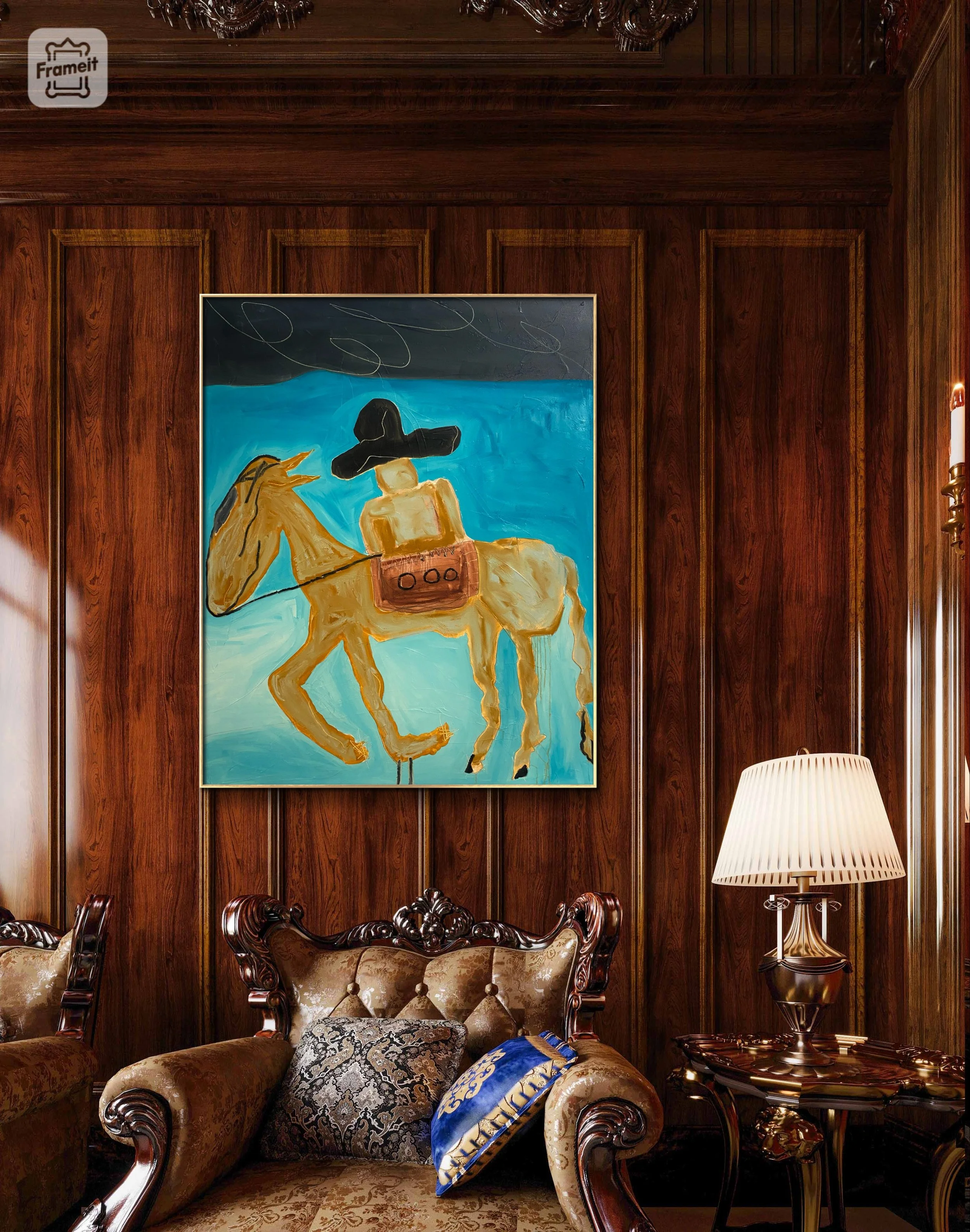 Abstract Cowboy Paintings — Deirdre Imus