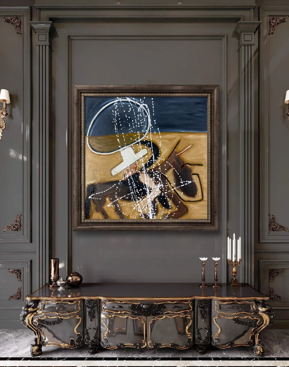 Abstract Cowboy Paintings — Deirdre Imus