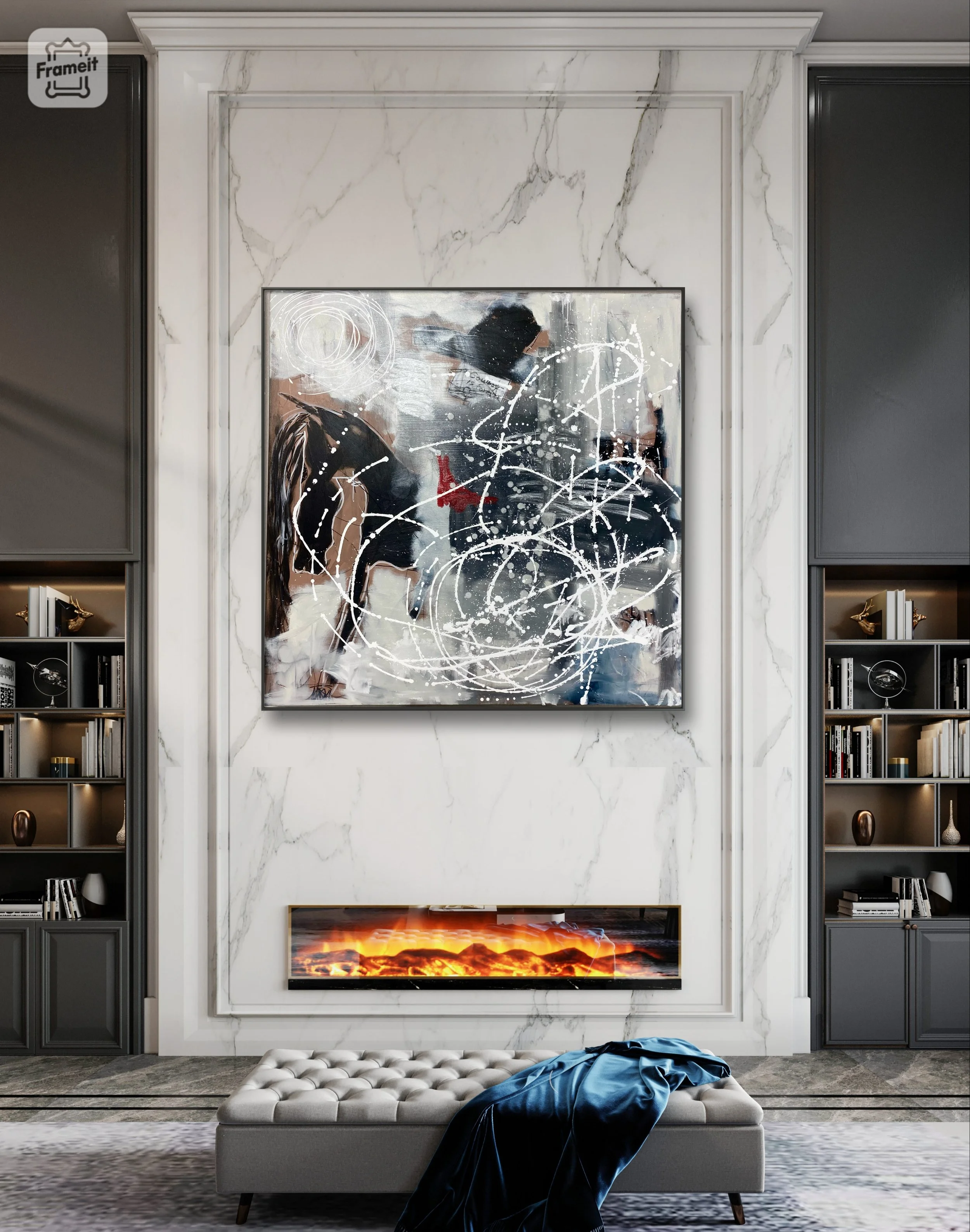 Abstract Cowboy Paintings — Deirdre Imus