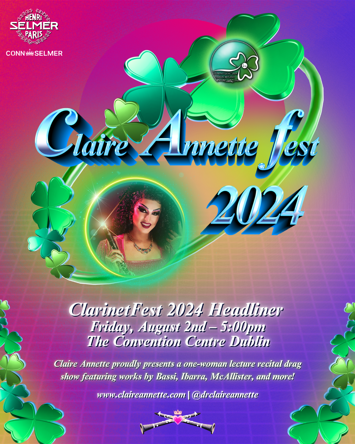 ClarinetFest 2024 — Claire Annette | Queen of the Clarinet