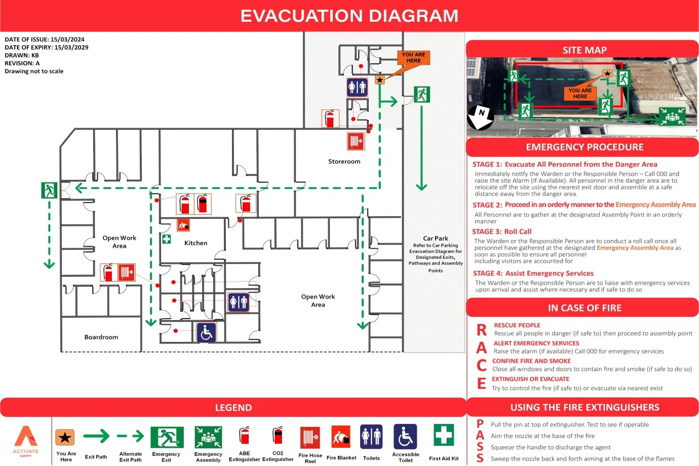 Fire Evacuation Diagrams & Maps | Online Australia-wide