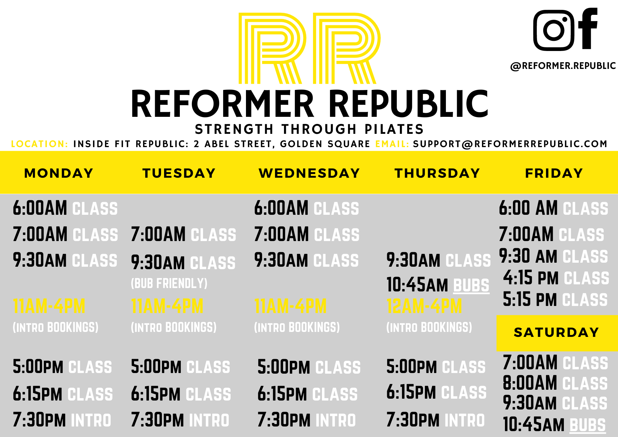 Reformer Republic Pilates Bendigo — Fit Republic Bendigo